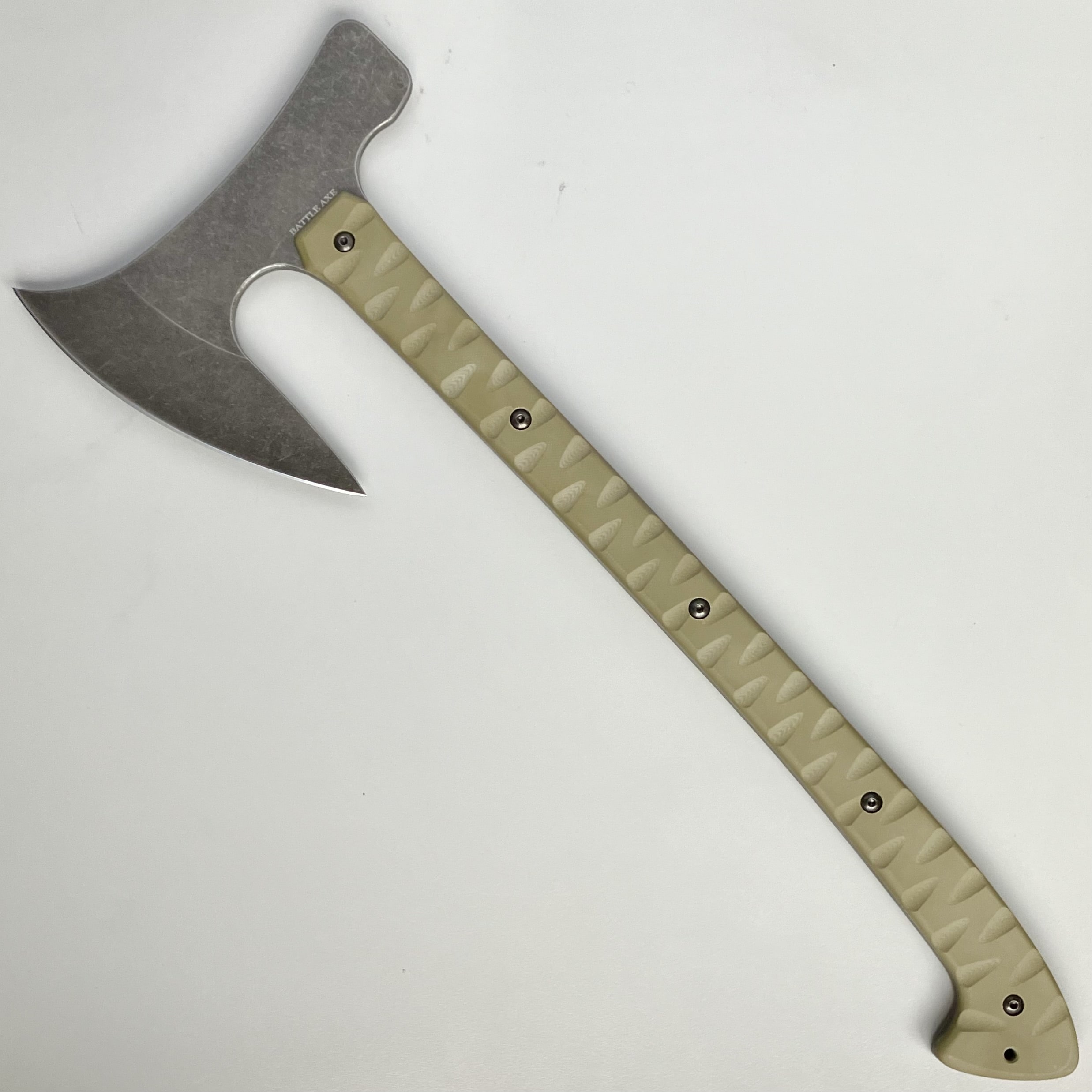 Amtac Blades Battle Axe - Black Stonewash with OD Green Handle • Amtac ...